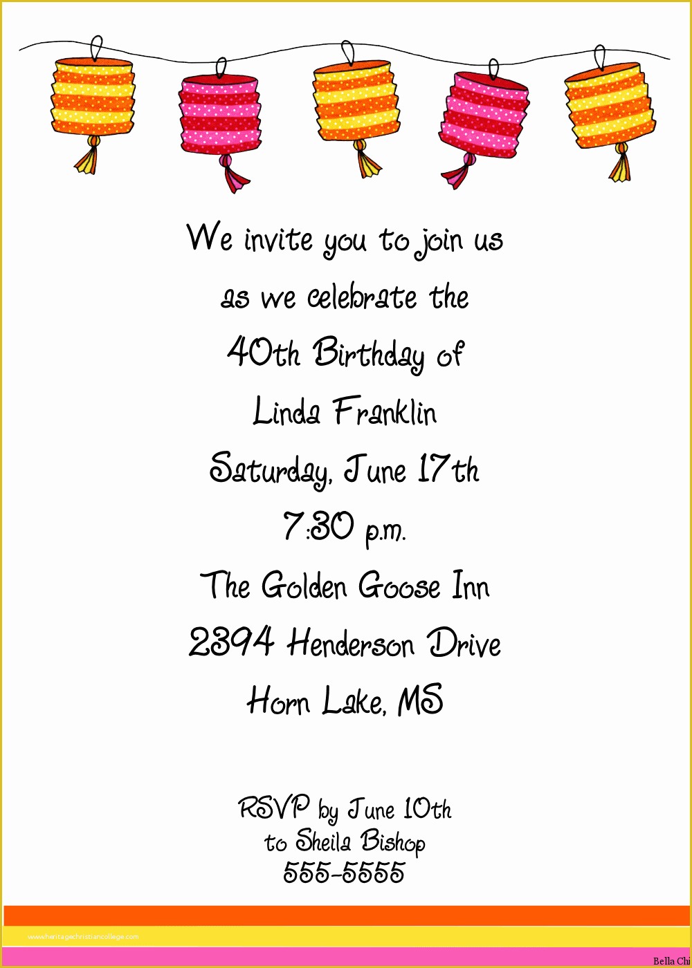 Free Birthday Invitation Templates For Adults Of Invitations For 