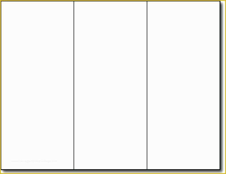 Free Blank Brochure Templates Of Blank Tri Fold Brochure Template Word 