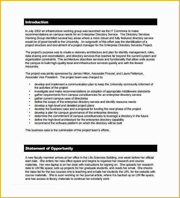 Free Business Case Template Of Business Case For Hiring Additional 