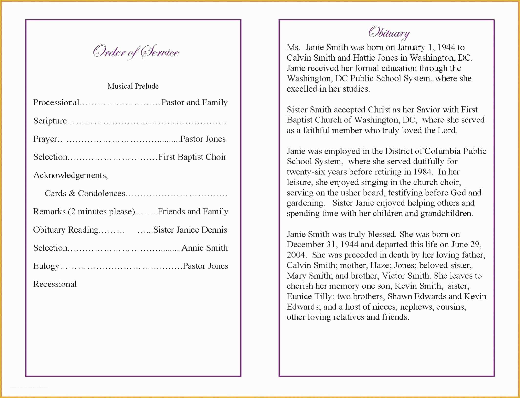 Free Celebration Of Life Program Template Of Fresh Free Celebration 