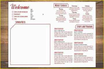 Free Church Program Template Microsoft Word Of Free Church Bulletin ...