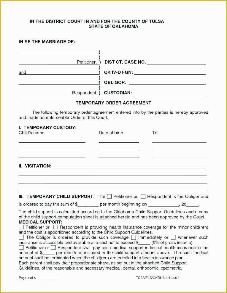 Printable Pet Custody Agreement