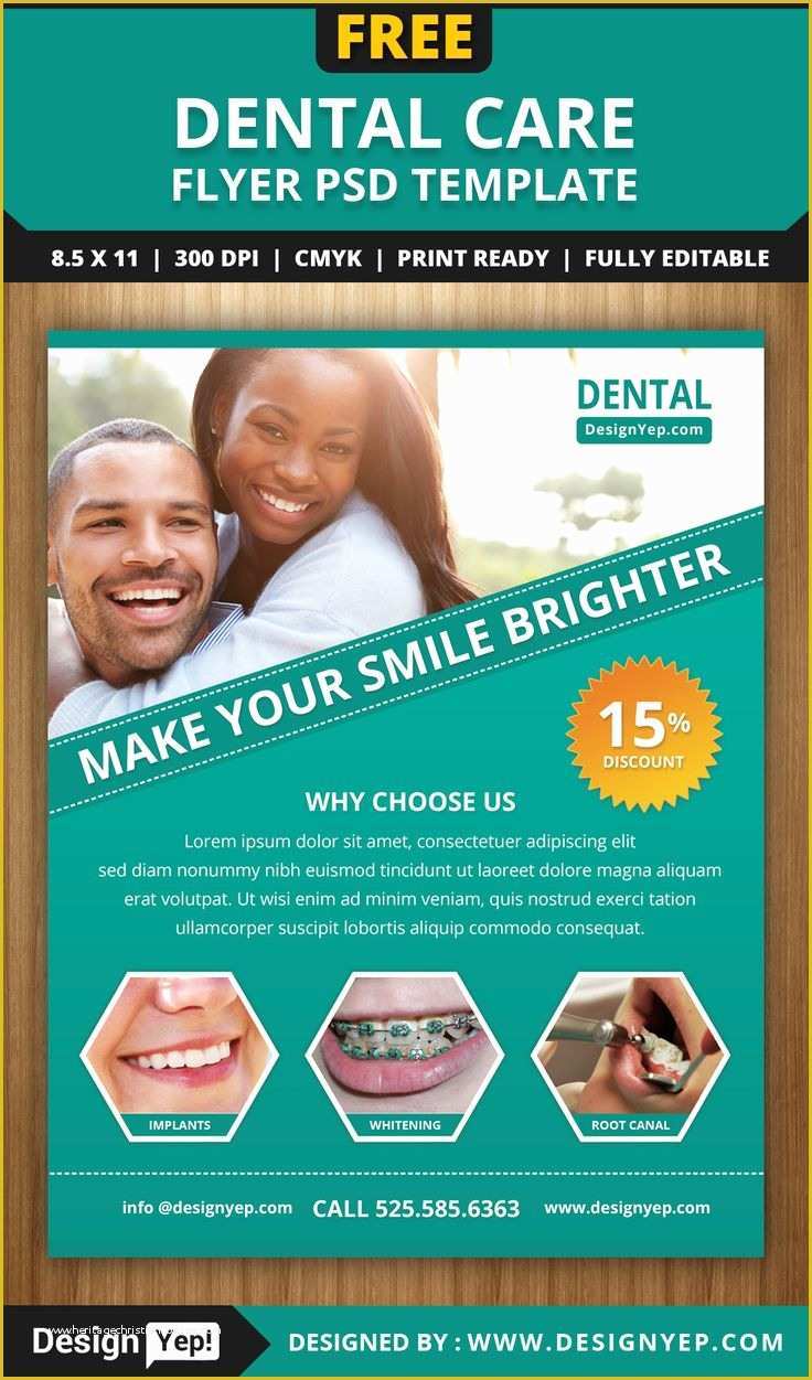 Free Dental Templates Of 20 Dental Flyer Templates Printable Psd Ai 