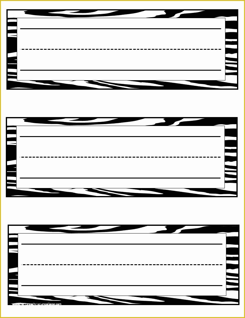 Printable Desk Name Plate Template