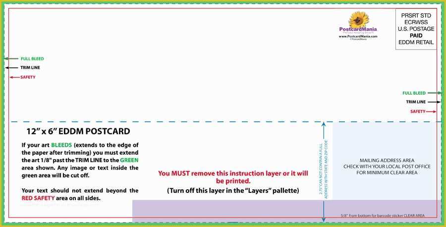 Free Direct Mail Postcard Templates Of Every Door Direct Mail Eddm 