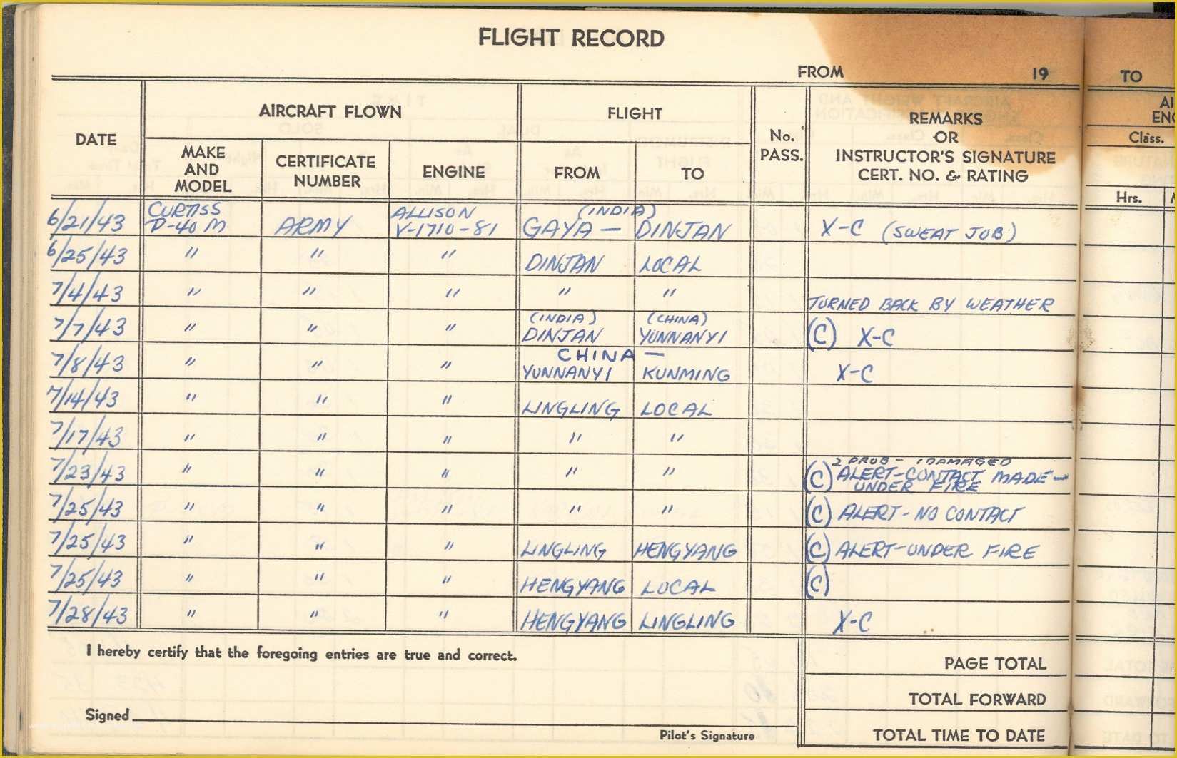 Drone Flight Log Template