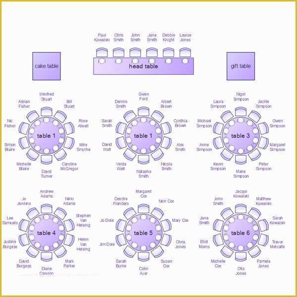 Free Event Seating Chart Template Of Event Seating Chart Template 