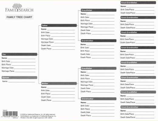 Free Family History Templates Of Blank Family Tree form ...