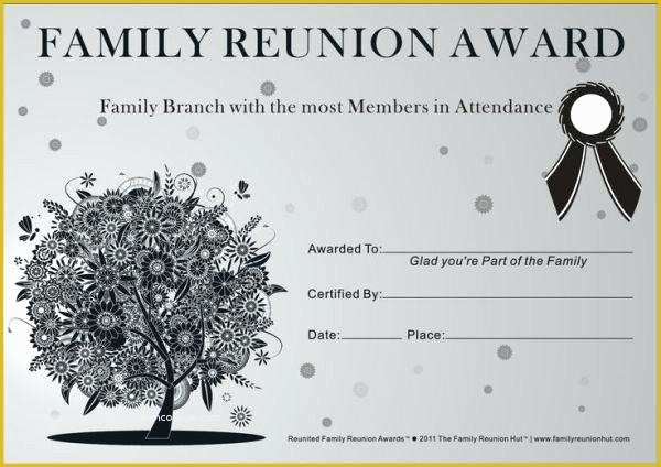 Free Family Reunion Website Template Of Family Reunion Templates Awards 
