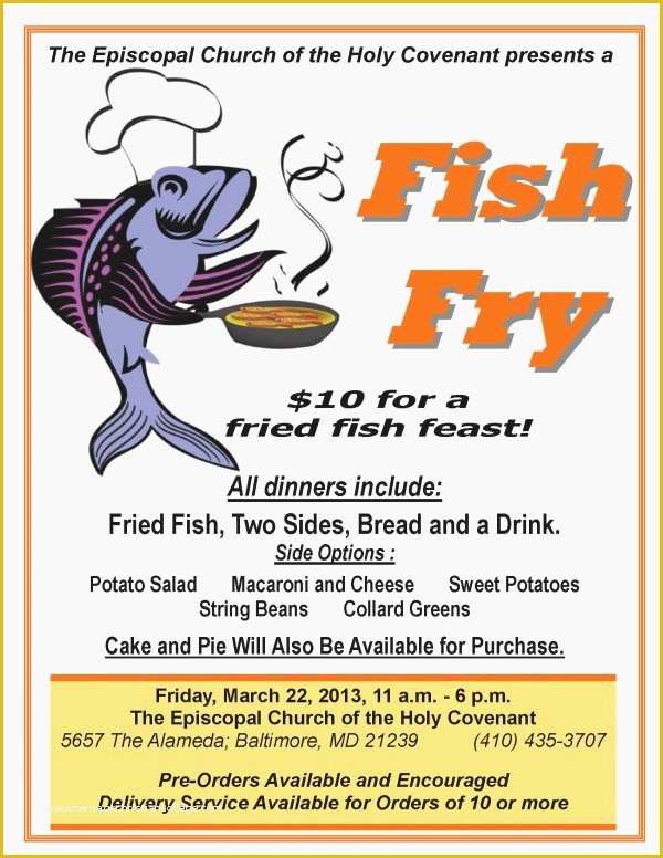 Fish Fry Invitation Template Free