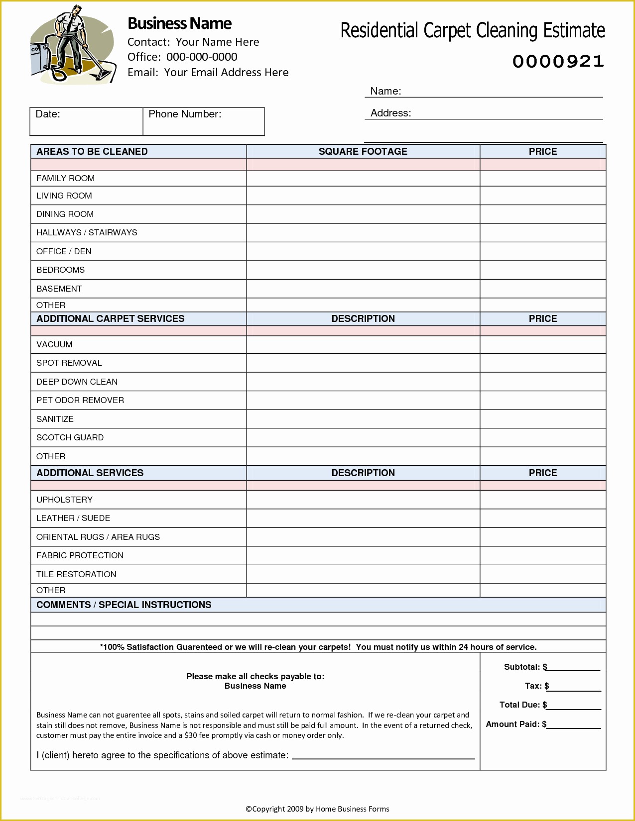 Free Flooring Estimate Template Of 26 Blank Estimate Templates Pdf Doc 