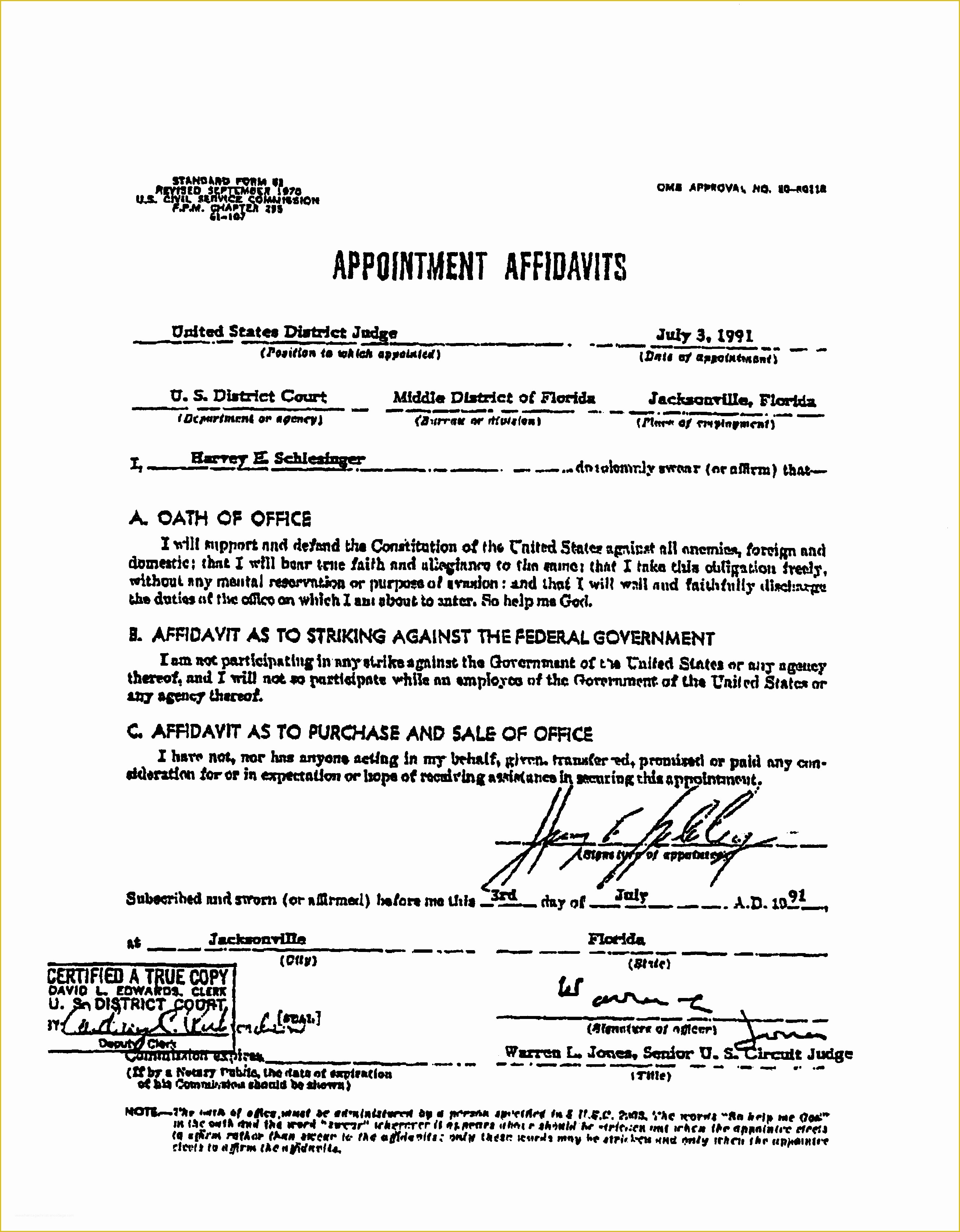 Free Florida Affidavit Template Of Sample Notarized Document New York 
