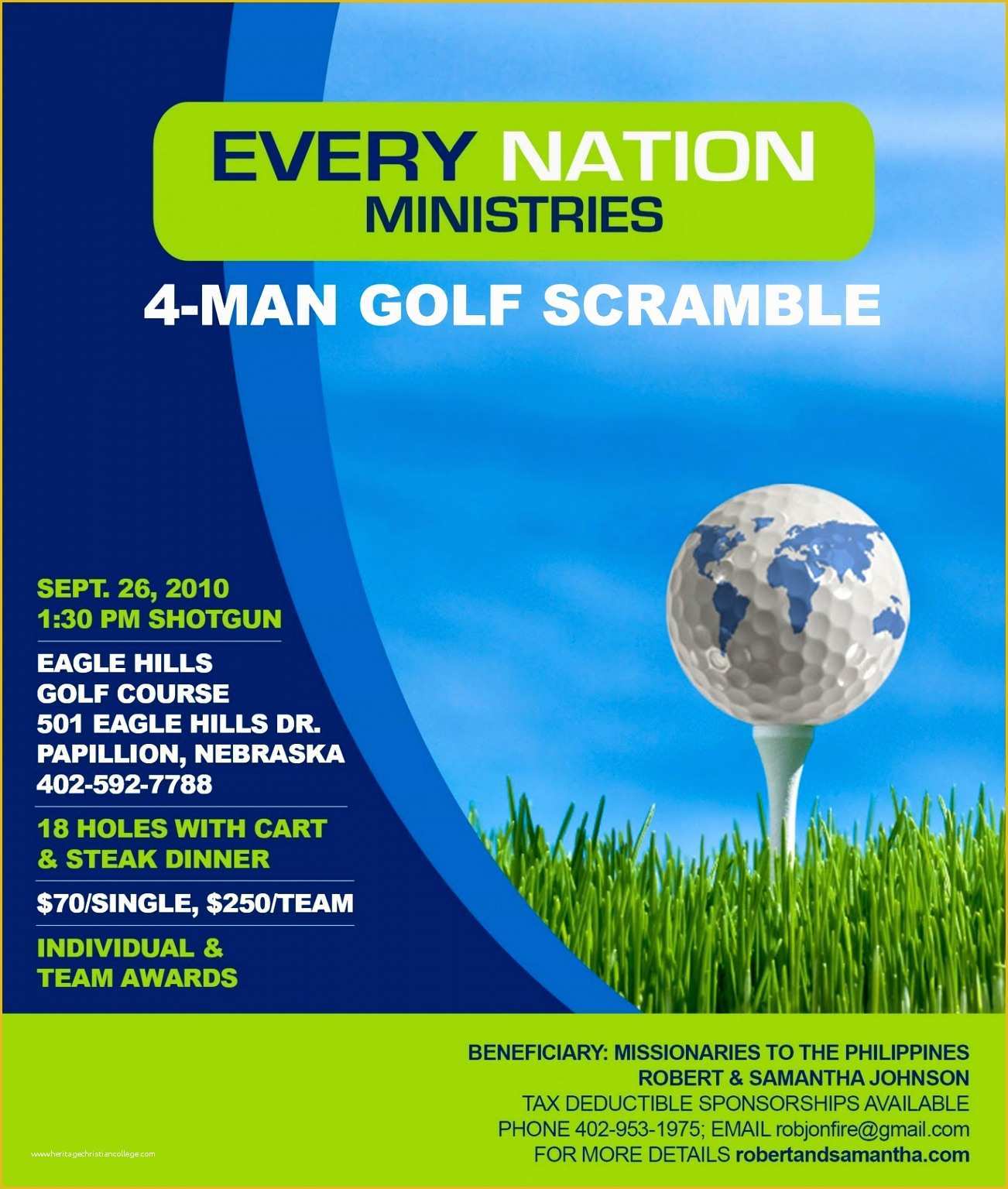 Free Golf Tournament Flyer Template Of East Grand Forks Greenwave 