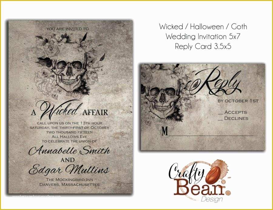 59 Free Gothic Wedding Invitation Templates Heritagechristiancollege