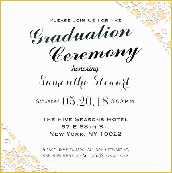 Free Graduation Invitation Templates For Word Of Samples Graduation 