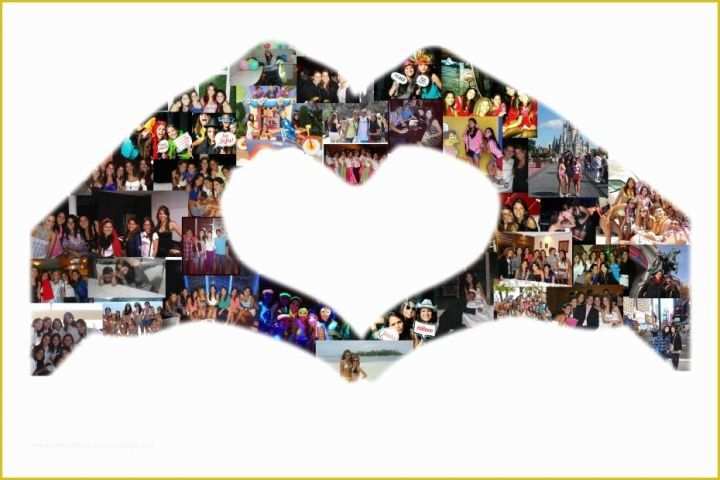 Free Heart Shaped Photo Collage Template Of Marggie S Hands Heart ...