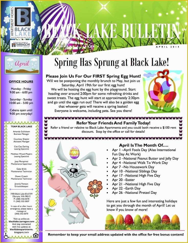Free Hoa Newsletter Templates Of 81 Best Free Templates Images On 