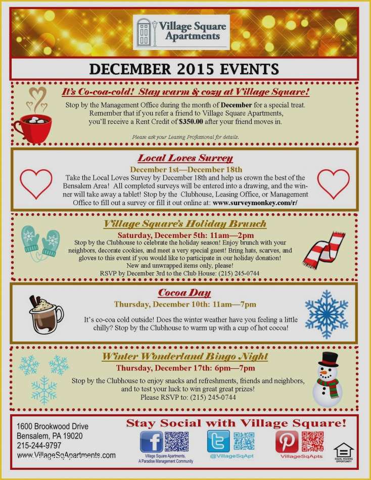 Hoa Newsletter Templates Free