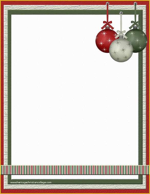 Free Holiday Stationery Templates Word Of 25 Christmas Stationery 
