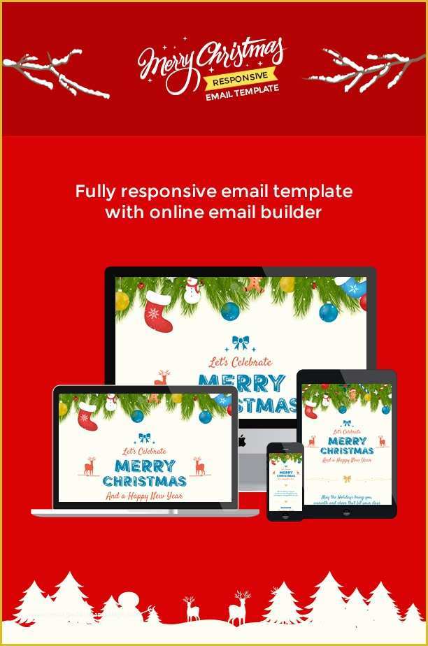 Free HTML Christmas Card Email Templates Of Happy Holidays Email