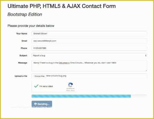 Free HTML form Templates Of 35 Best PHP Contact form Templates ...