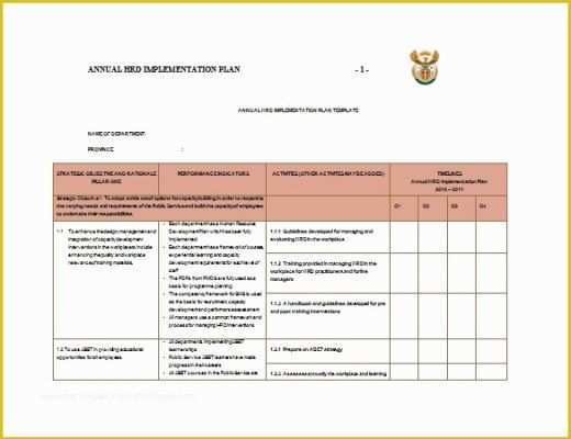 Free Implementation Plan Template Of 8 Implementation Plan Templates ...