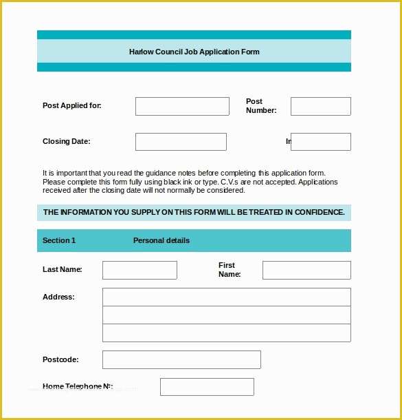 Free Job Application Template Word Document Of Application Form Free Job Application Template Word Document Of Application Form