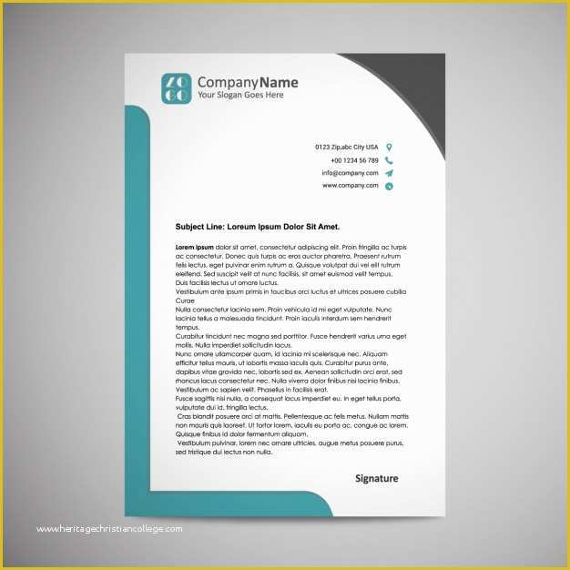 Free Letter Headed Paper Templates Download Of Letterhead Template