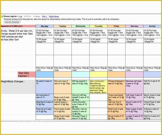 Free Menu Template Google Docs Of Meal Planner Template Google Docs 