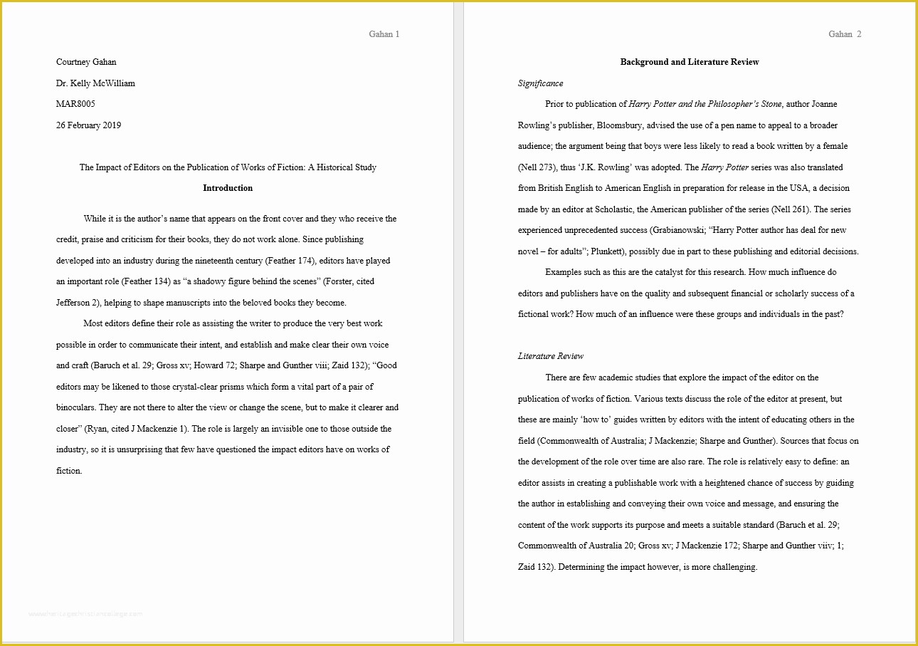 Free Mla Template Of Mla Format For Papers 8th Edition