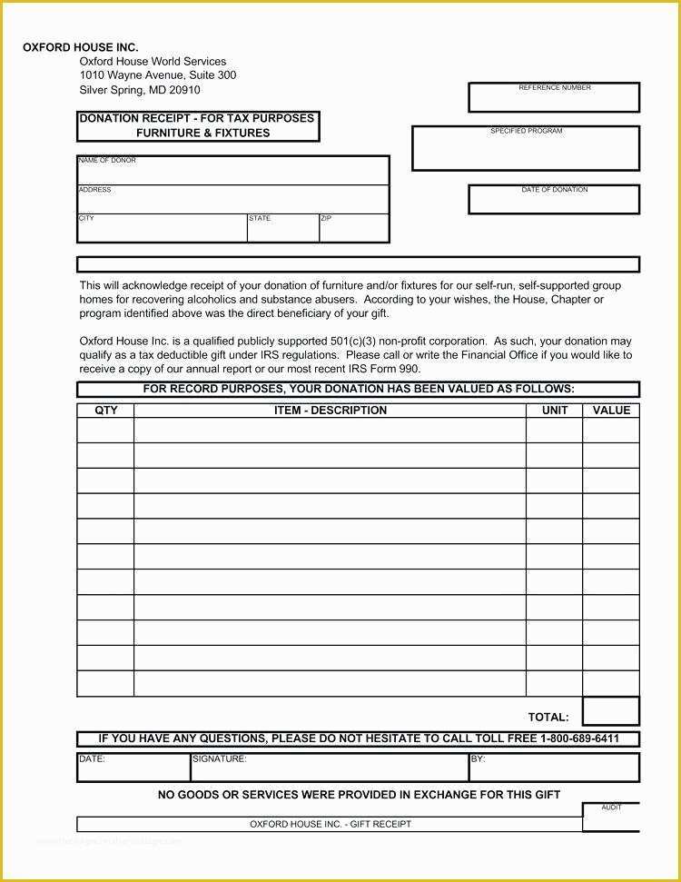Free Non Profit Donation Receipt Template Of Goodwill Donation Receipt 