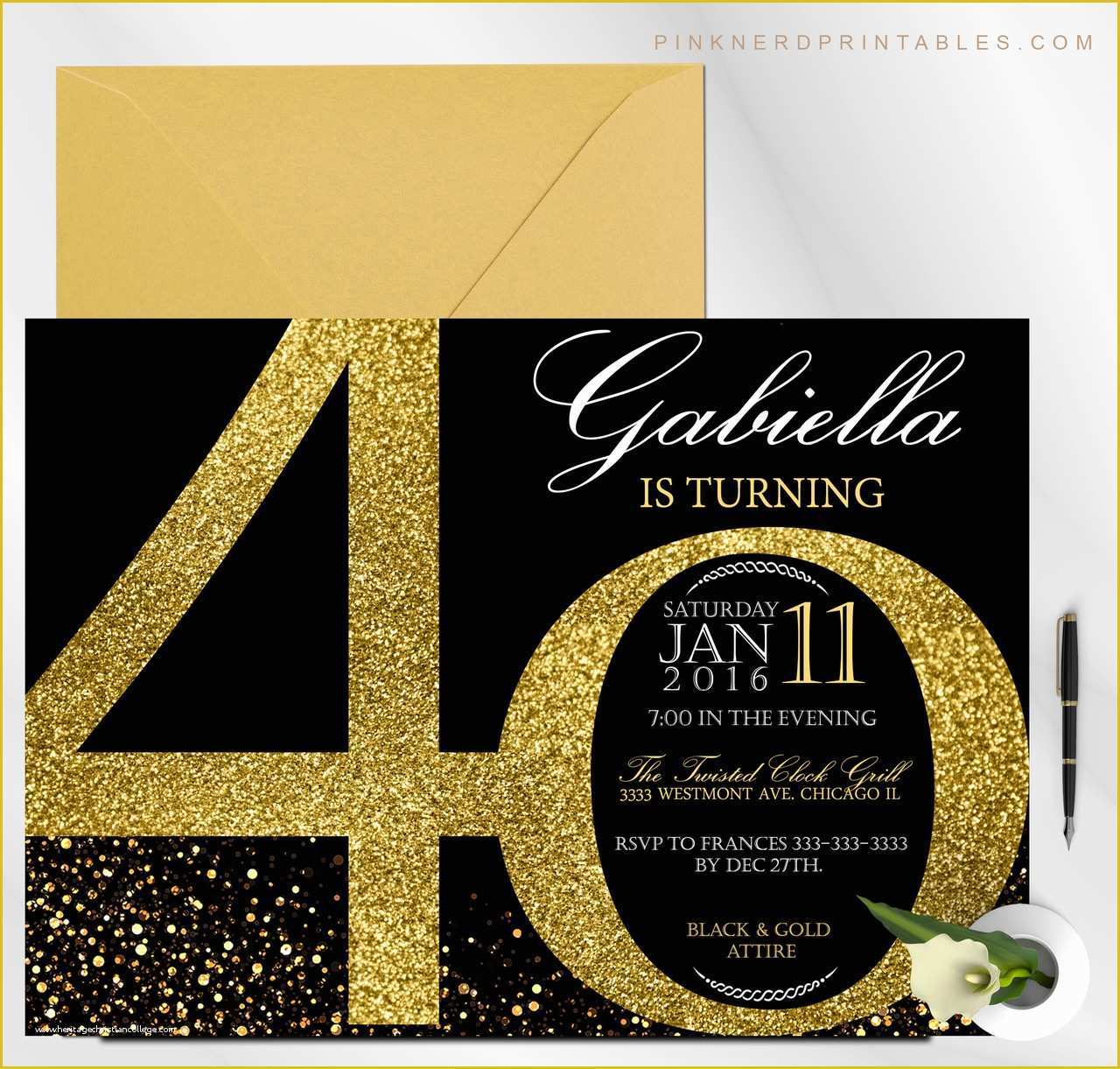 Free Online 40th Birthday Invitation Templates Of Funny 40th Birthday 