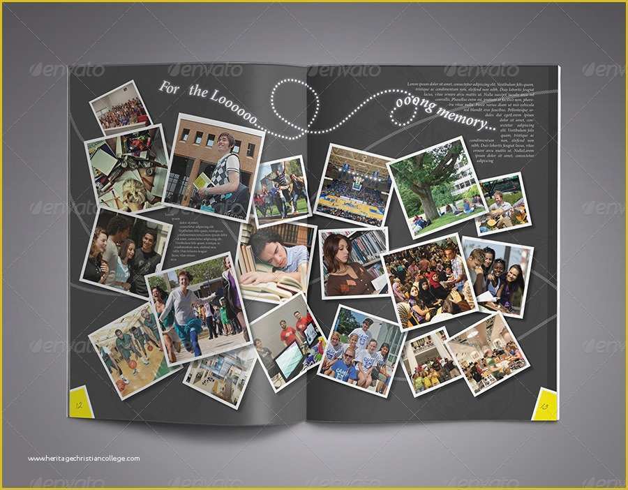 Free Online Yearbook Templates Of Modern Yearbook Template By Zheksha Heritagechristiancollege