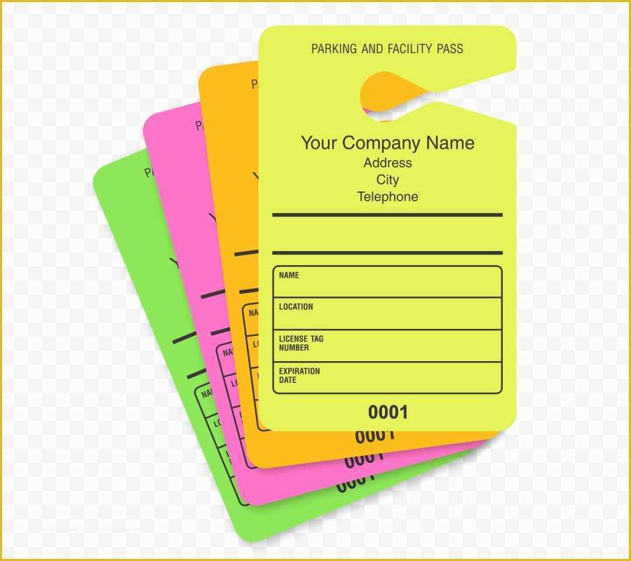 Free Parking Permit Template Download Of Free Valet Parking Ticket 