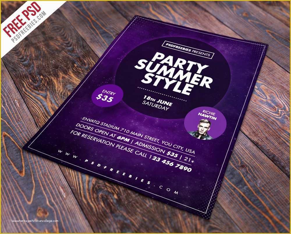 Free Party Flyer Templates Of Free Flyer Templates Psd From 2016 Css 