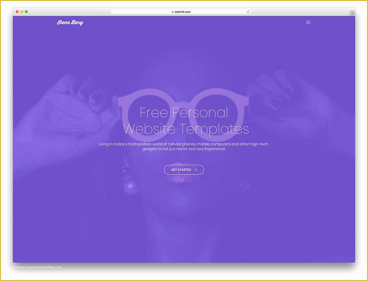 Free Personal Website Templates Of 24 Free Personal Website Templates 