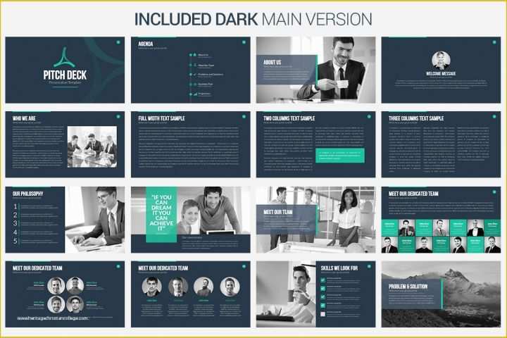 Free Pitch Deck Template Of Pitch Deck Powerpoint Template Presentation