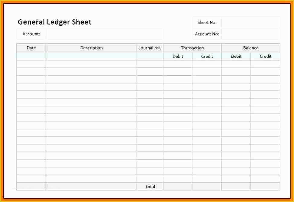 Free Printable Balance Sheet Template Of 13 Bank Ledger Sheet 