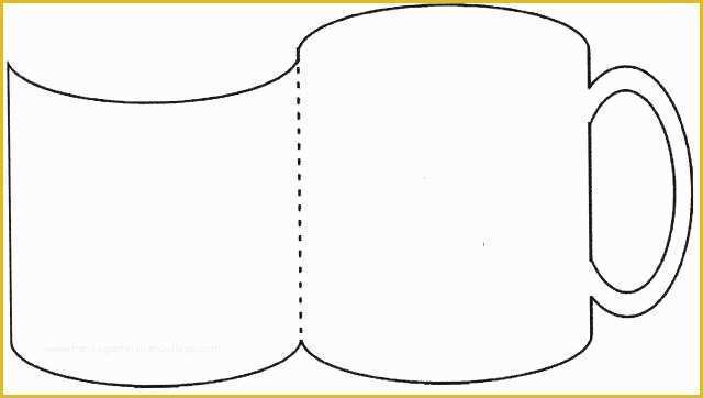 Free Printable Coffee Mug Template Of Kubek Na Szablony I Kolorowanki 