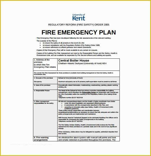 Free Printable Fire Escape Plan Template Of 14 Emergency Plan Templates Free Sample Example 
