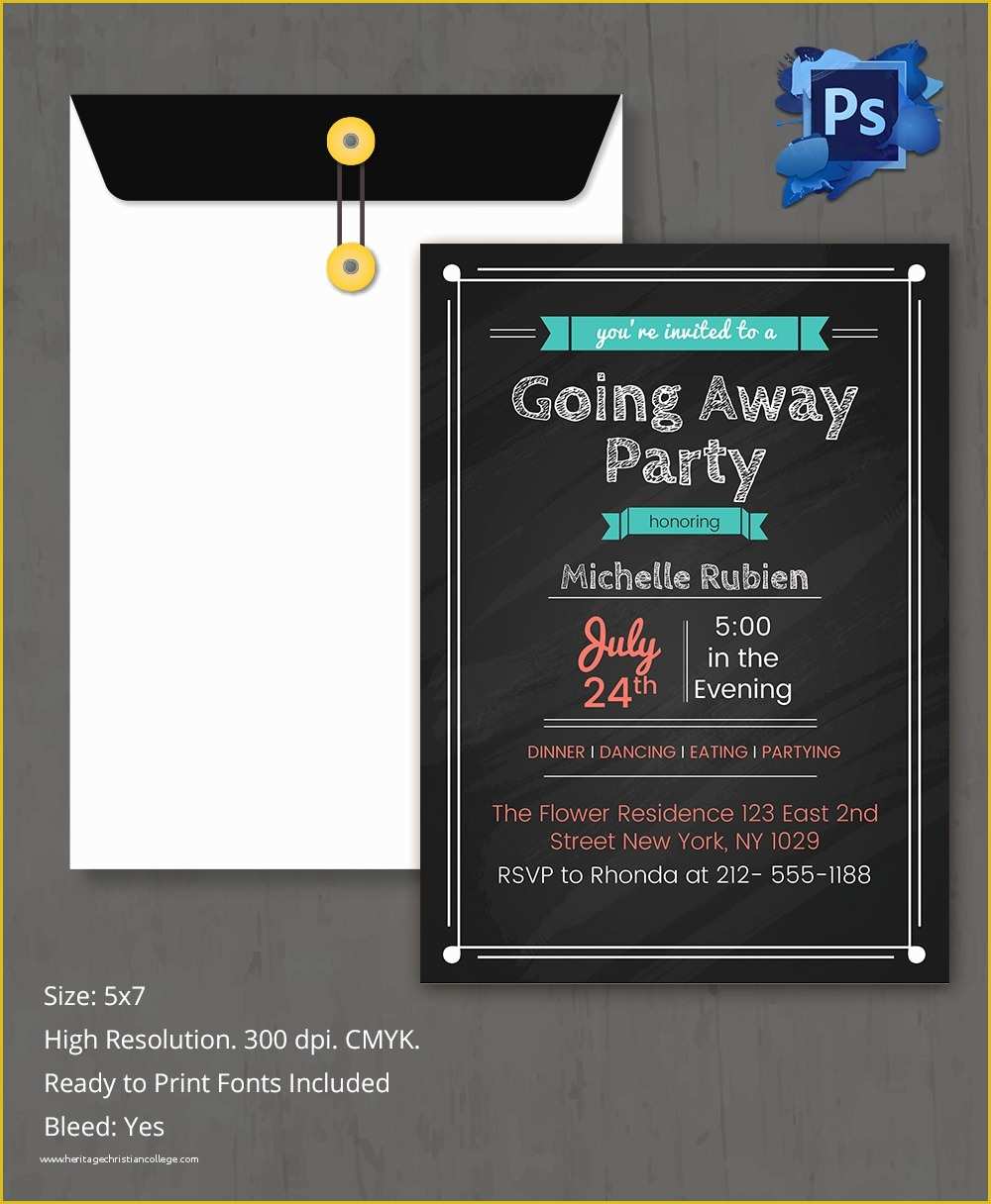 Free Printable Invitation Templates Going Away Party Of Farewell Party 
