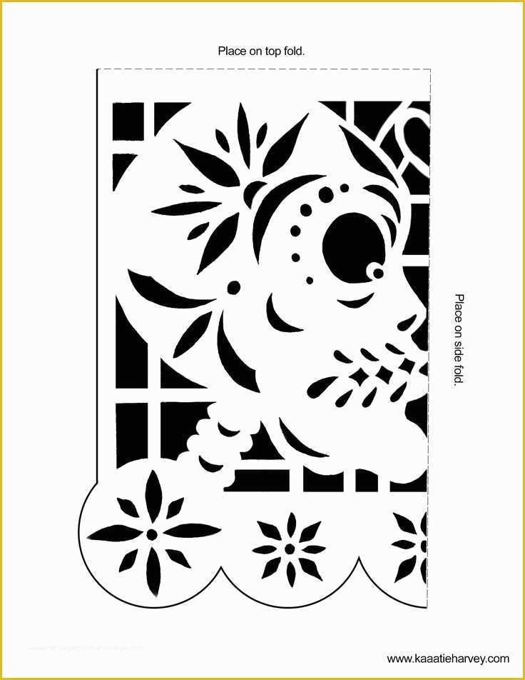 Simple Papel Picado Template Printable Printable Templates
