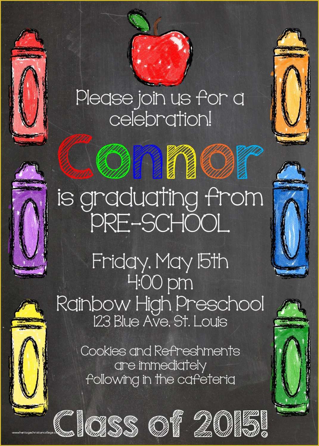 44 Free Printable Preschool Graduation Invitation Templates 