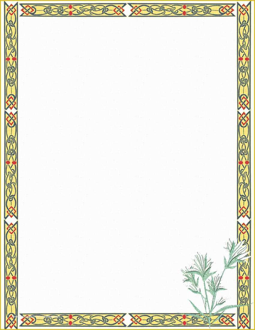 Free Printable Stationery Templates Of 17 Stationery Border Designs