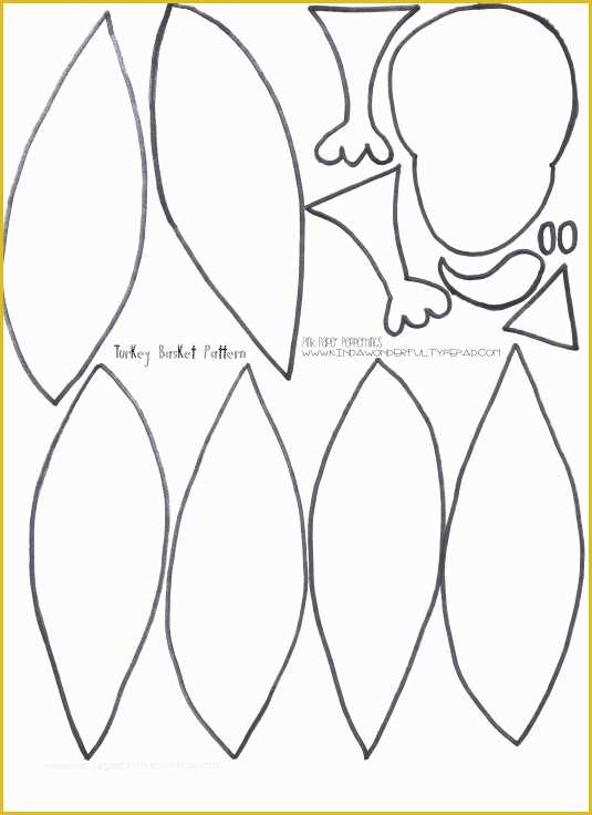 Free Printable Thanksgiving Hat Templates Of Turkey Template Clipart 