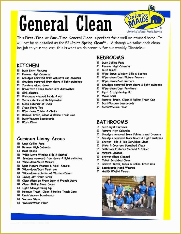 Free Professional House Cleaning Checklist Template Of Free Printable