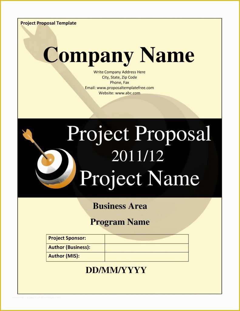 Free Project Proposal Templates For Word Of 20 Free Project Proposal 