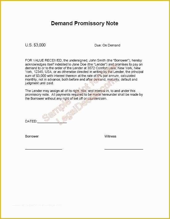 Promissory Note Template New Mexico