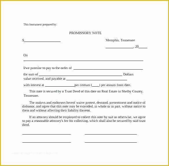Free Promissory Note Template Arizona Minimalist Blank Printable