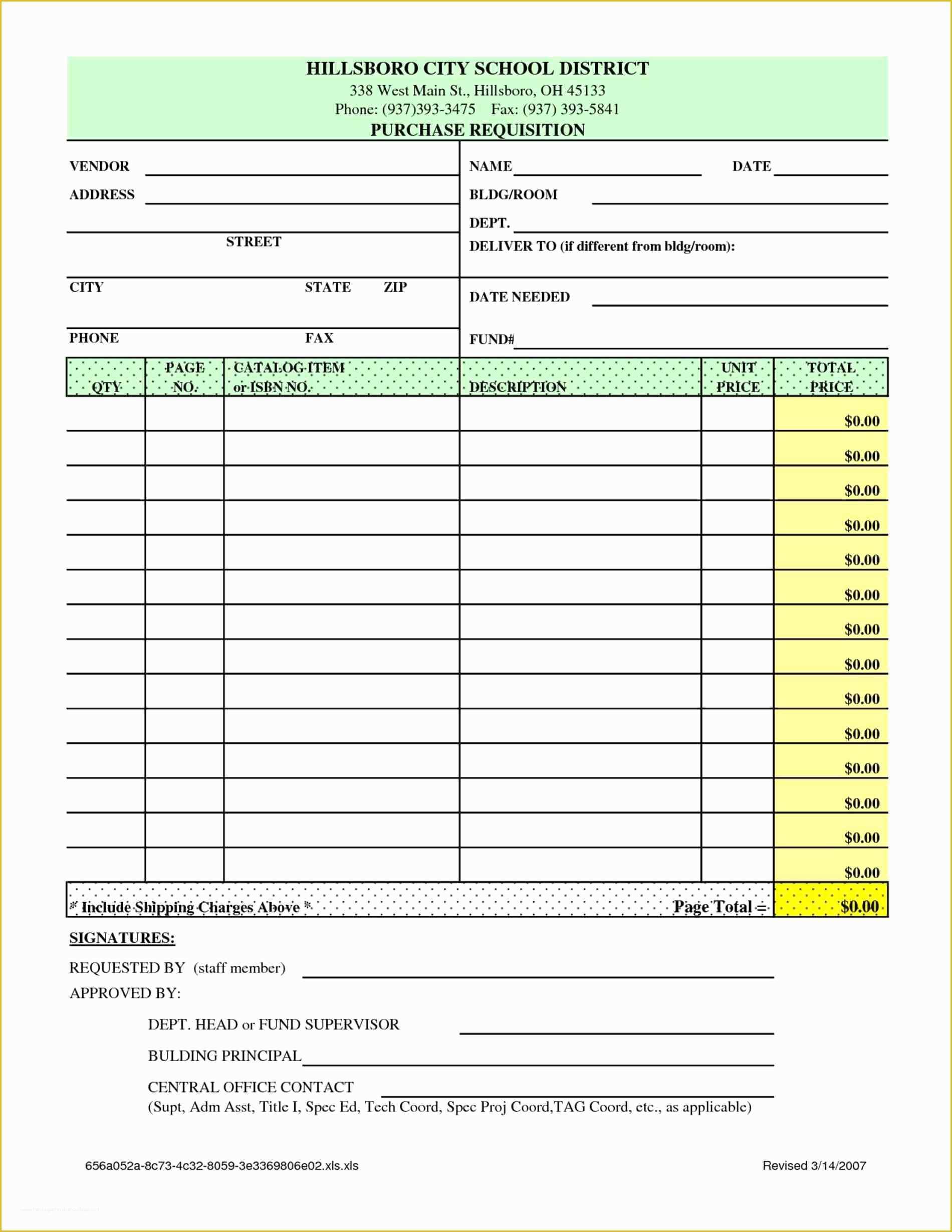 Requisition Form Template Excel For Your Needs Vrogue